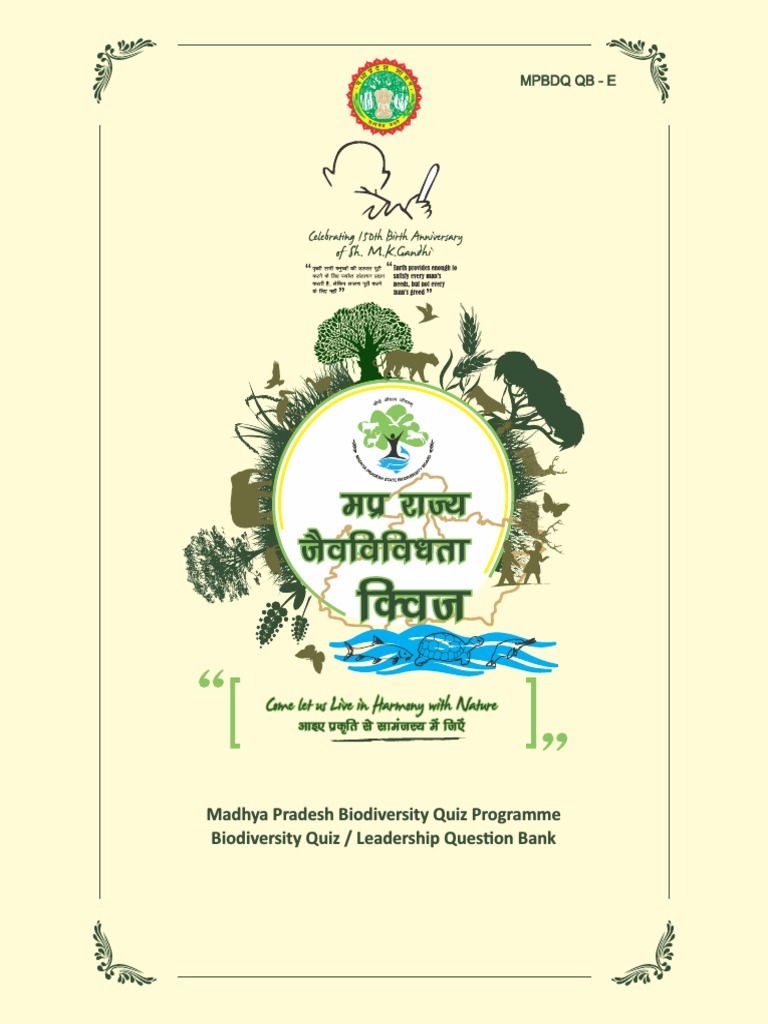 Madhya Pradesh Biodiversity Quiz 2025 | PDF | Biodiversity | Forests