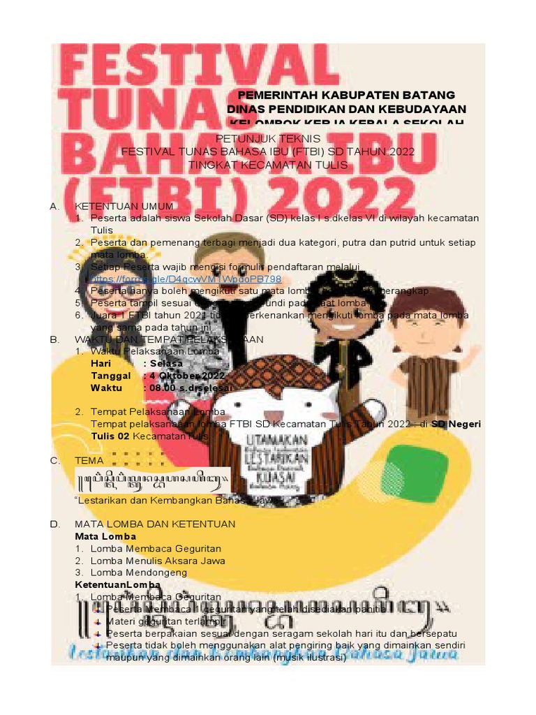 Juknis Ftbi 2022 Tulis | PDF