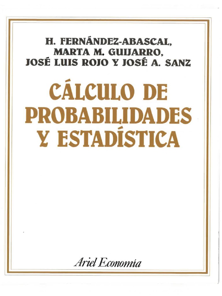 Cálculo de Probabilidades y Estadística | PDF