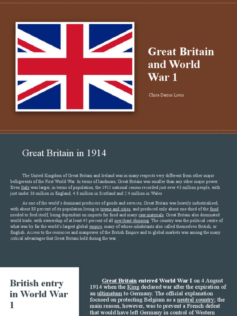 Great Britain and World War 1 | PDF | Tanks | United Kingdom