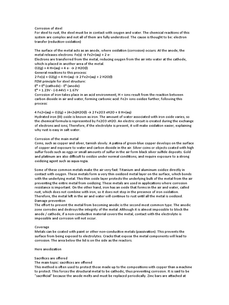 Chem 18 | PDF | Corrosion | Rust