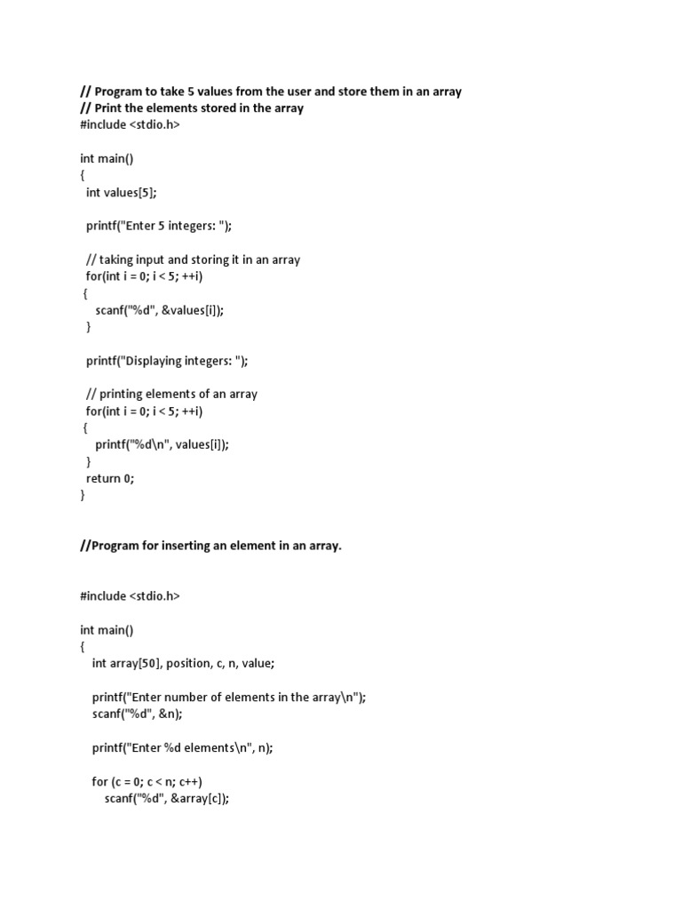 Data Structure Program | PDF | Array Data Structure | Computing Data Structure Program | PDF | Array Data Structure | Computing