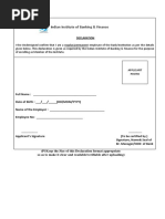 Iibf DECLARATION PDF | PDF
