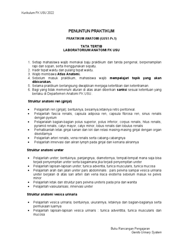 Panduan Praktikum Gus 2022 | PDF | Kajian Bahasa Asing | Kesehatan Holistik