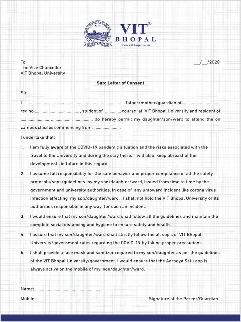 Consent Letter | PDF