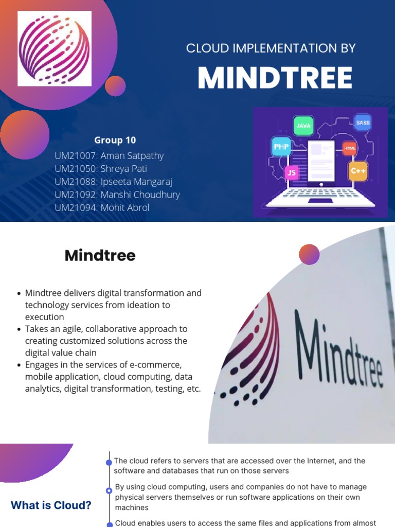 Cloud Implementation by Mindtree - Group 10 | PDF | Cloud Computing | Computing