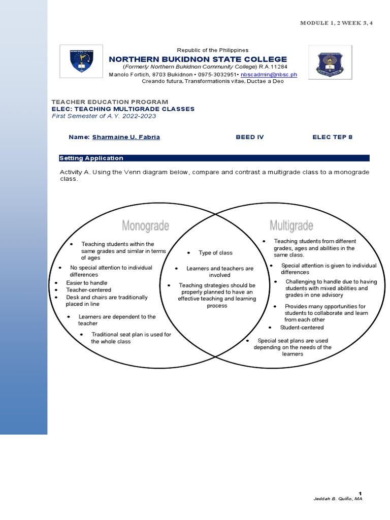 Module 1 and 2 ELEC | PDF | Learning | Teachers
