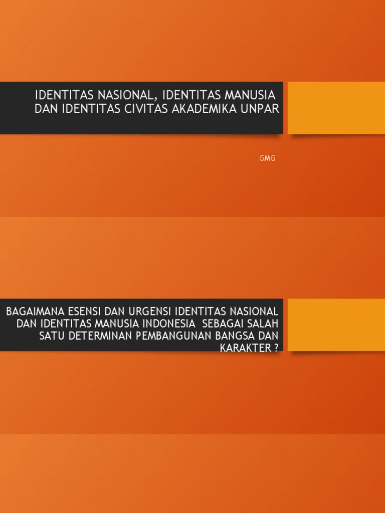 Identitas Nasional dan Cendekia UNPAR | PDF | Ilmu Sosial