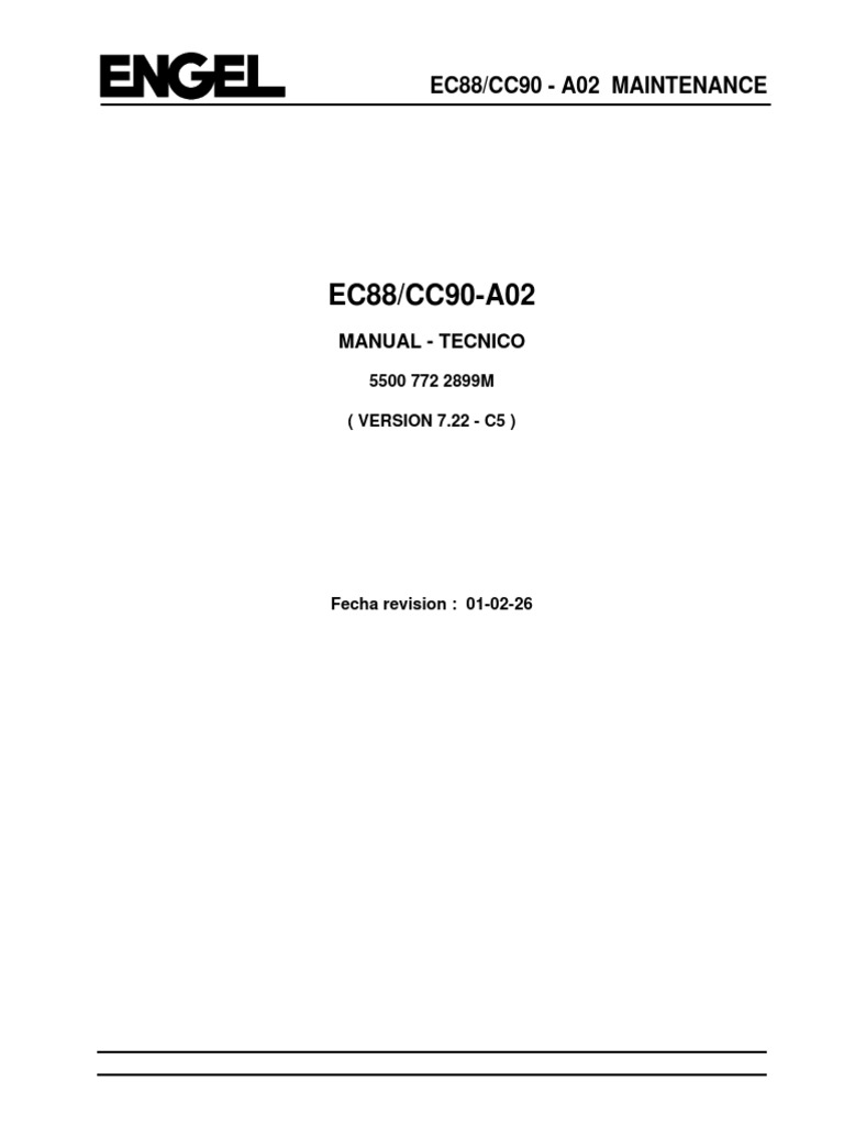 ENGEL EC88-CC90 - A02 Manual de Mantenimiento | PDF | Señal analoga ...