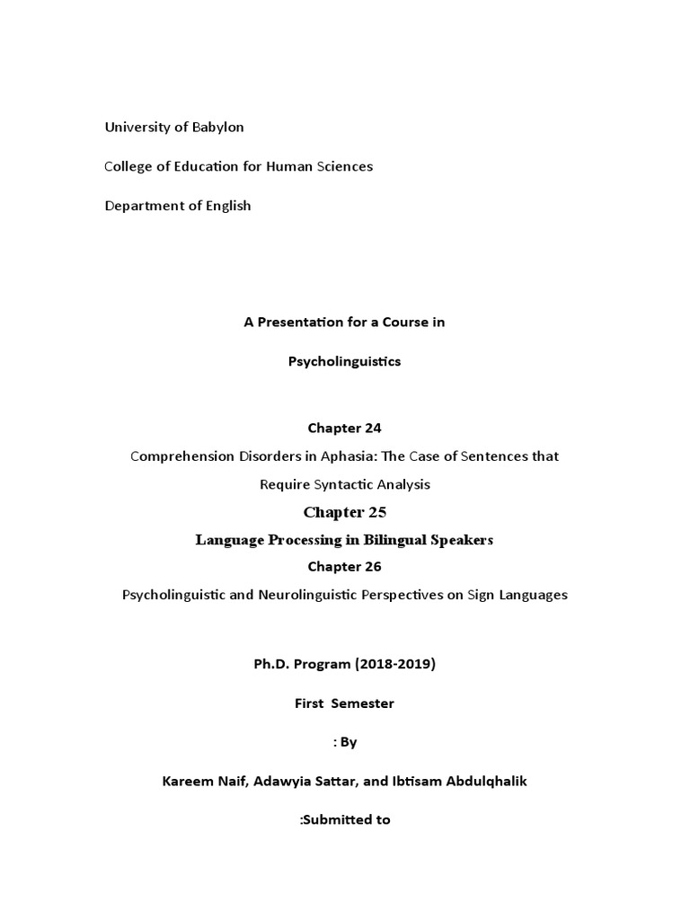 Chapter 24 | PDF | Second Language | Multilingualism