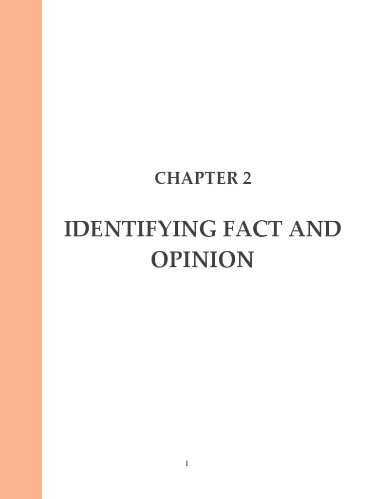 Chapter2_ Identifying fact and opinion_Answer Keys | PDF | Bees
