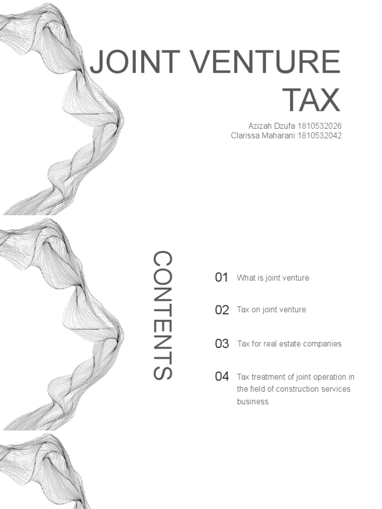 Joint Venture Tax | PDF | Taxes | Income Tax