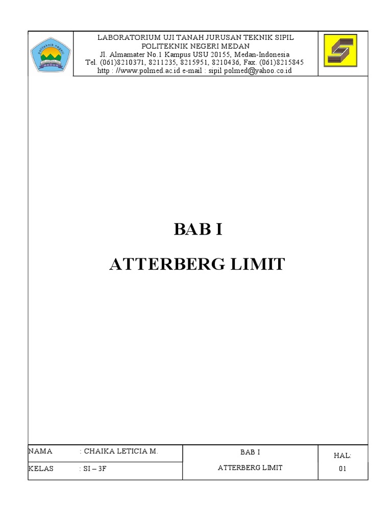 Uji Batas Atterberg Tanah | PDF