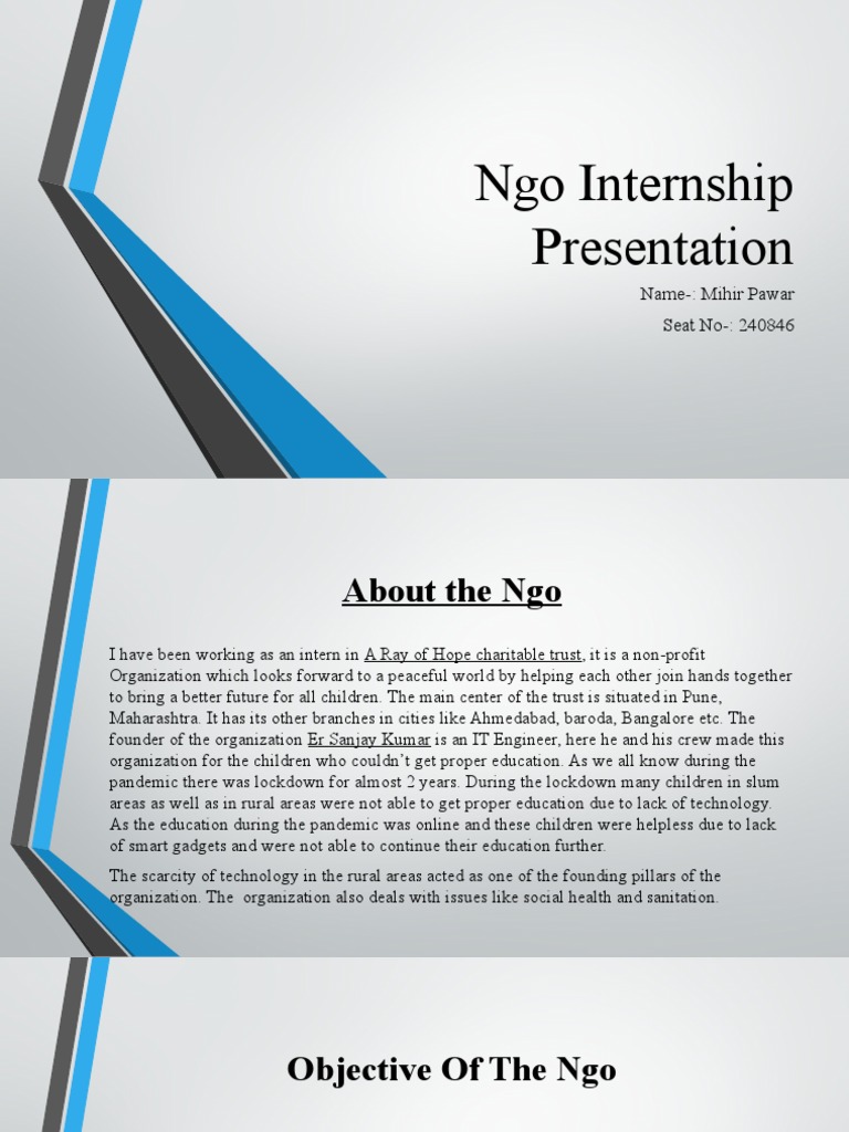 Ngo Internship Presentation | PDF | Human Rights | Applied Ethics