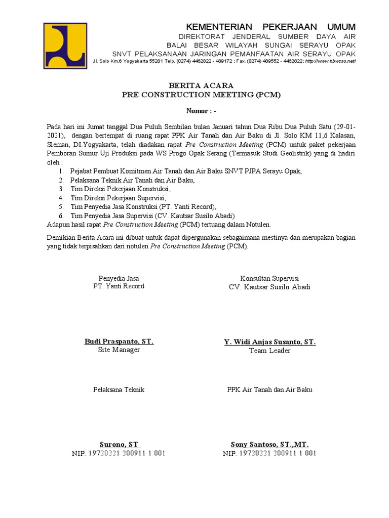 Ba PCM Pemboran WS Pos | PDF