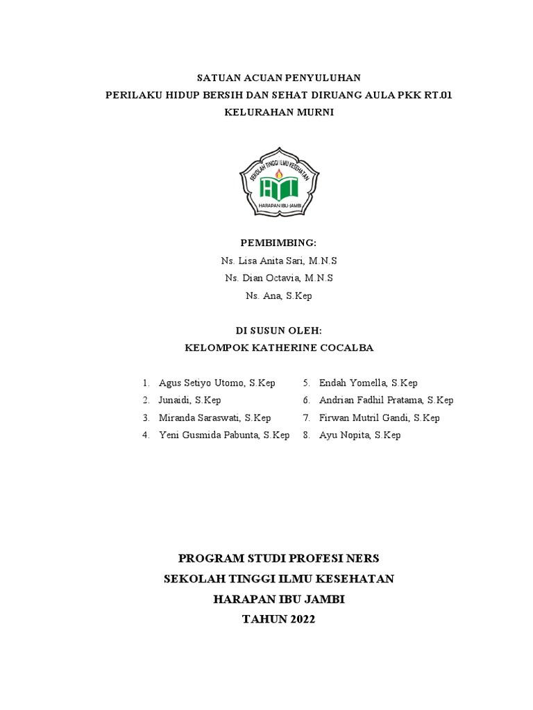 Sap PHBS Komunitas | PDF