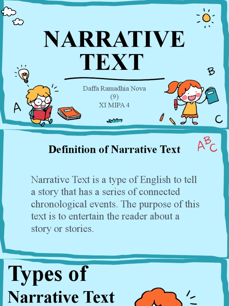 English Lesson, Narrative Text. Daffa Ramadhia Nova (9) XI MIPA 4 | PDF