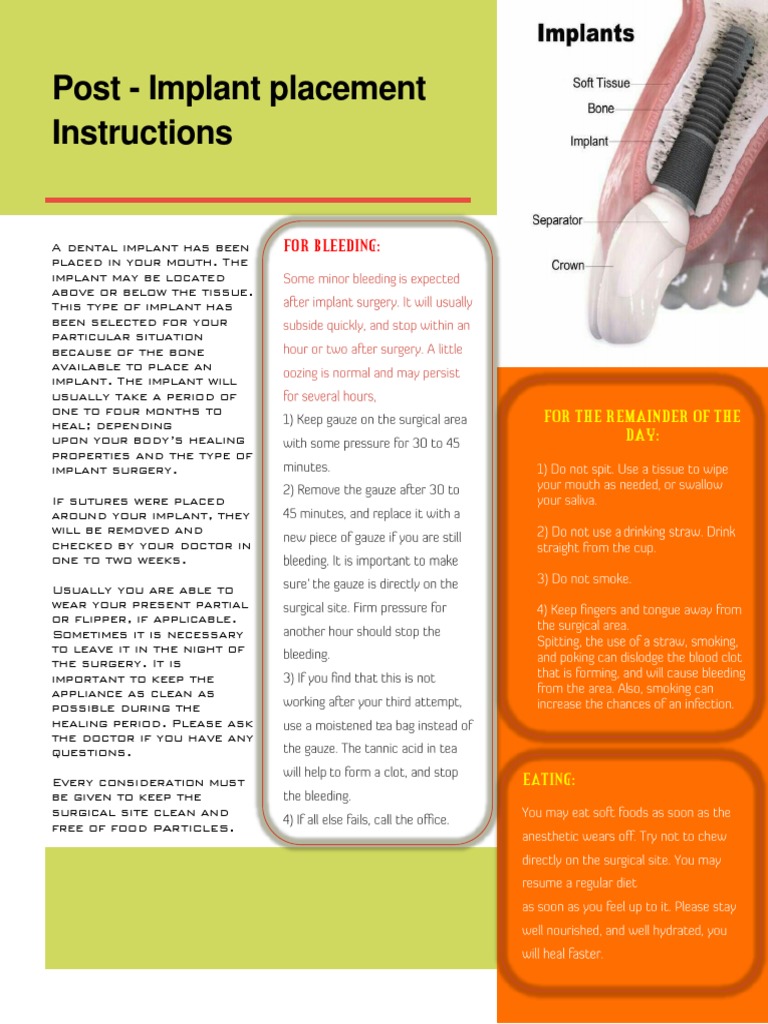 Implant Instruction | PDF