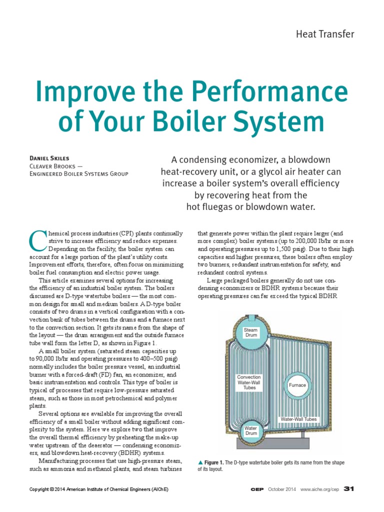 Boiler Performance Improve | PDF | Boiler | Steam