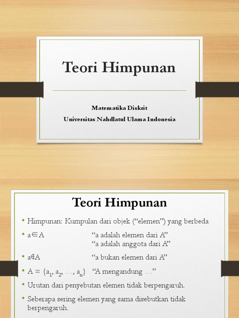 Teori Himpunan | PDF