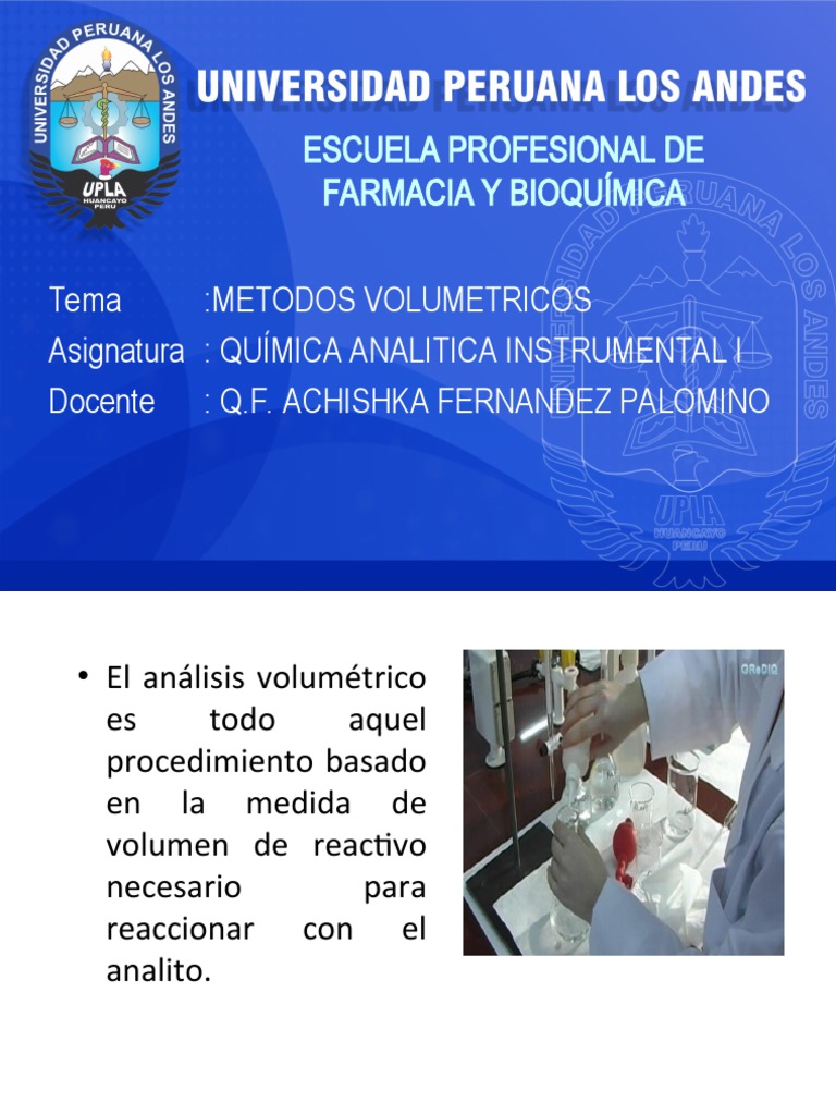 Volumetria | PDF | Valoración | Química