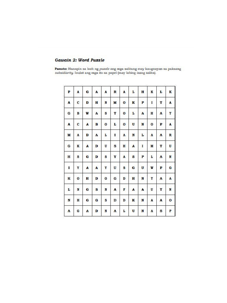 Wordsearch Grade 9 Esp | PDF