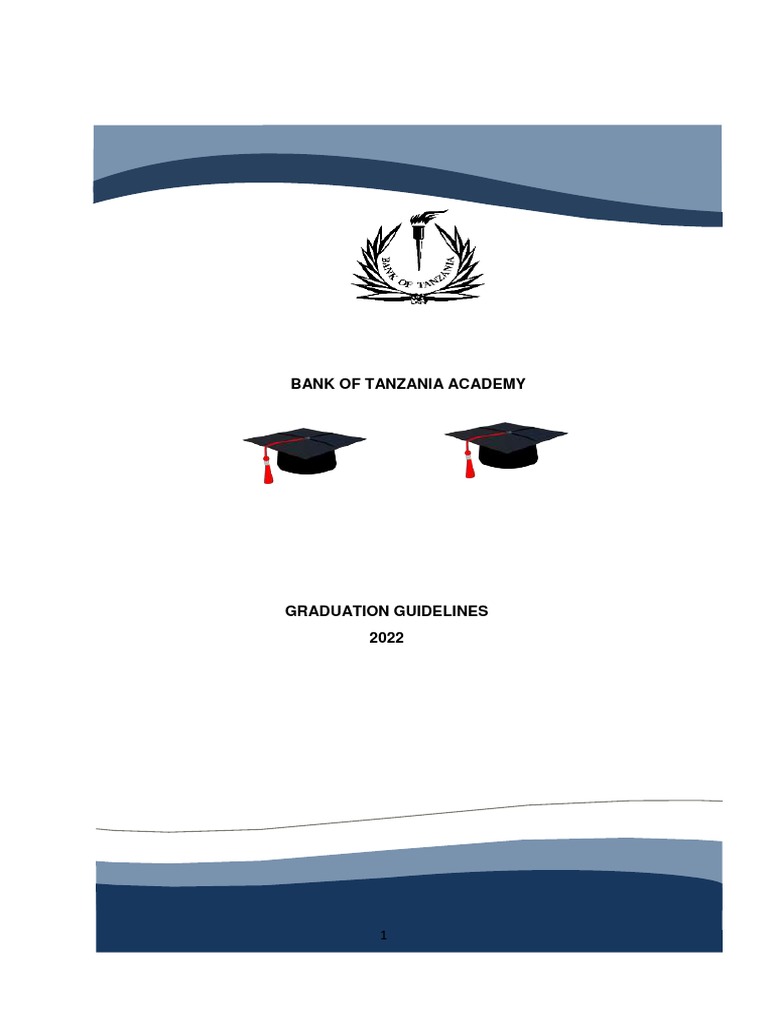 BOT Academy Graduation Guidelines 2022 | PDF | Graduation | Tanzania