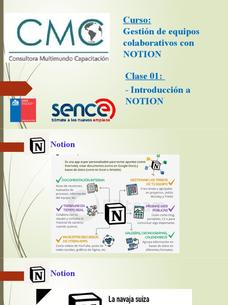 Introducción a la gestión de equipos colaborativos con Notion: Bloques básicos, tablas y bases ...
