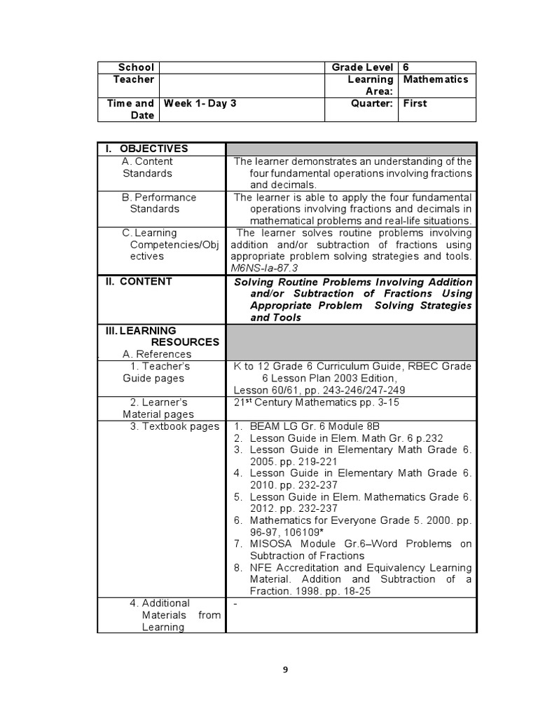 Week 1 Day 3 M6ns Ia 87 3 Pdf Mathematics Learning