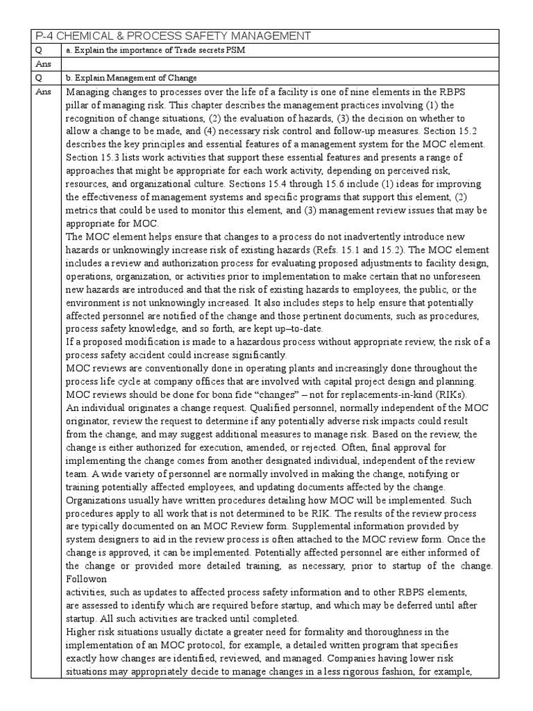 Chemical & Process Safety | PDF | Nature | Chemistry