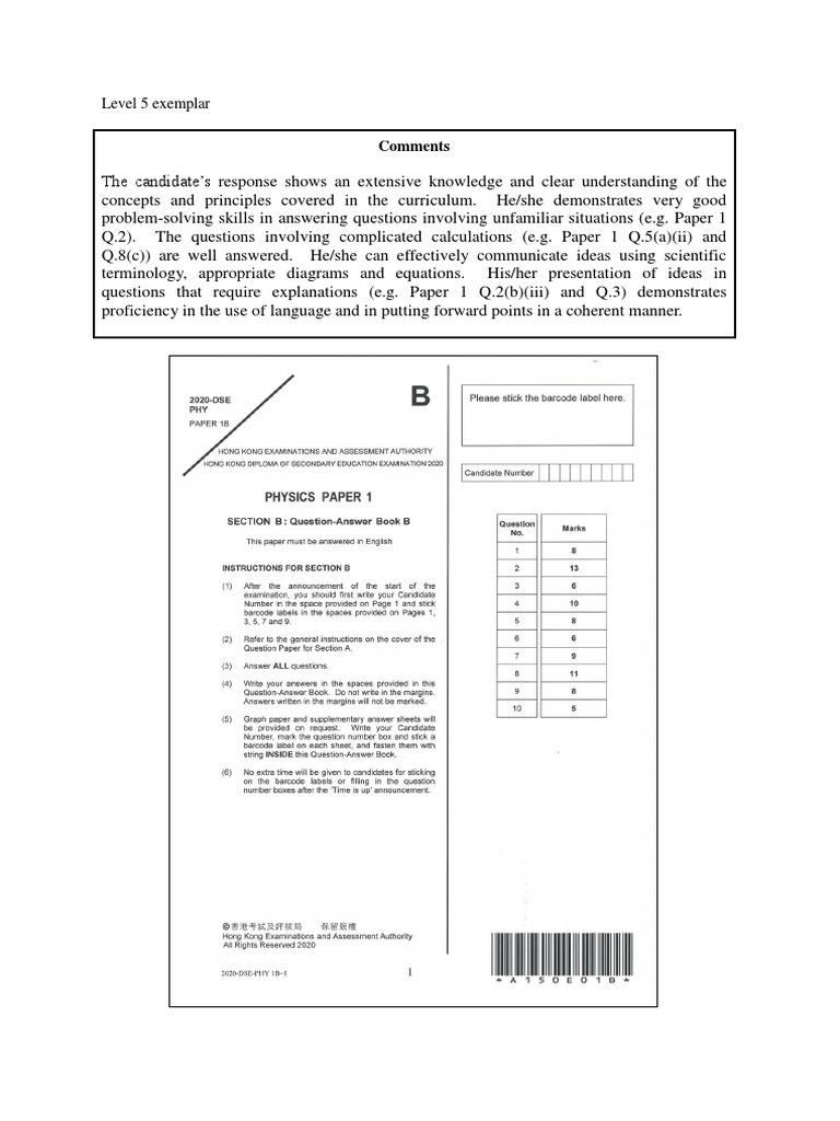Level 5 Exam Response Analysis | PDF | Teaching Methods & Materials