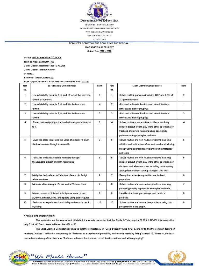 RDA Math | PDF | Subtraction | Decimal