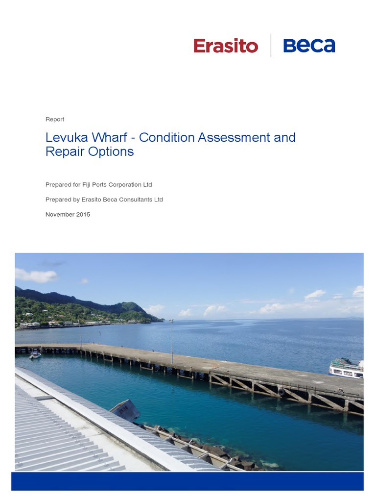 Levuka Wharf Condition Assessment Report | PDF | Concrete | Corrosion