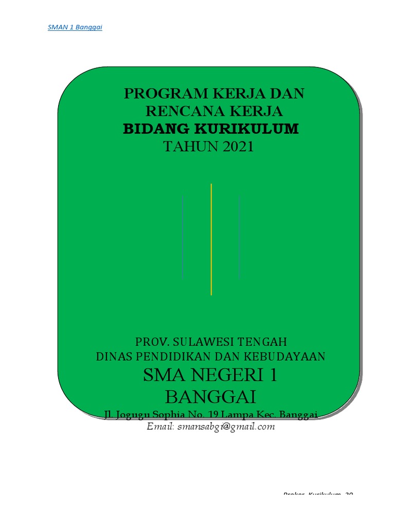 Proker Wakabid Kurikulum 2022 | PDF