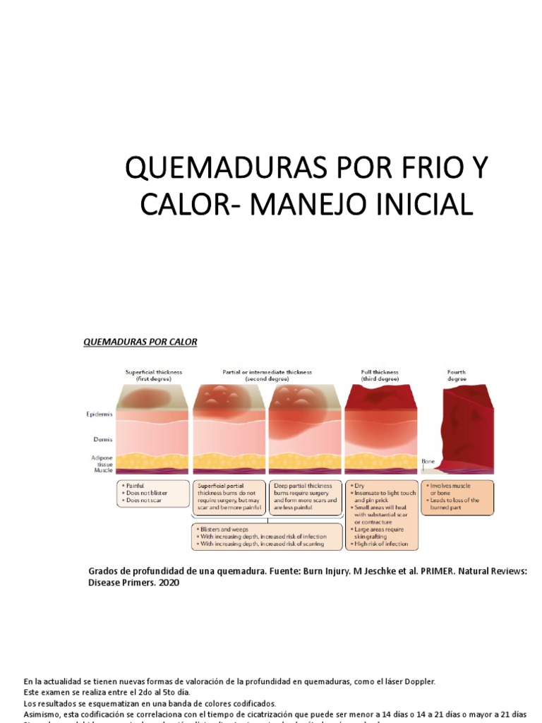 Quemaduras Por Frio y Calor Manejo Incial | PDF | Quemar | Medicina CLINICA