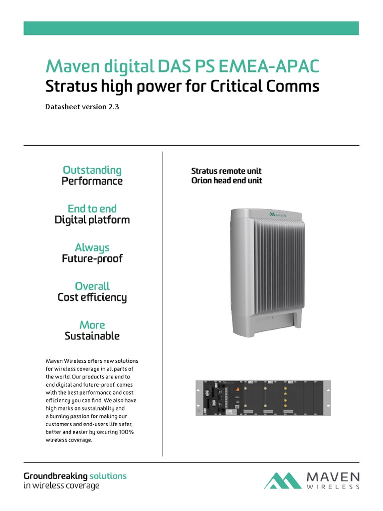 Maven Digital DAS PS EMEA-APAC | PDF