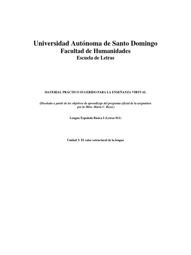 María C. Reyes | PDF | Verbo