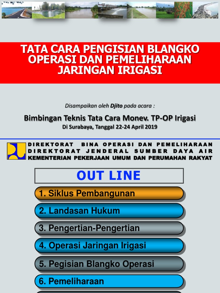 1.bimtek Pengisian Blangko OP Irigasi Surabaya TGL 22042019 | PDF