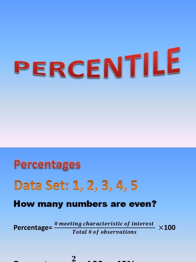 PERCENTILE | PDF