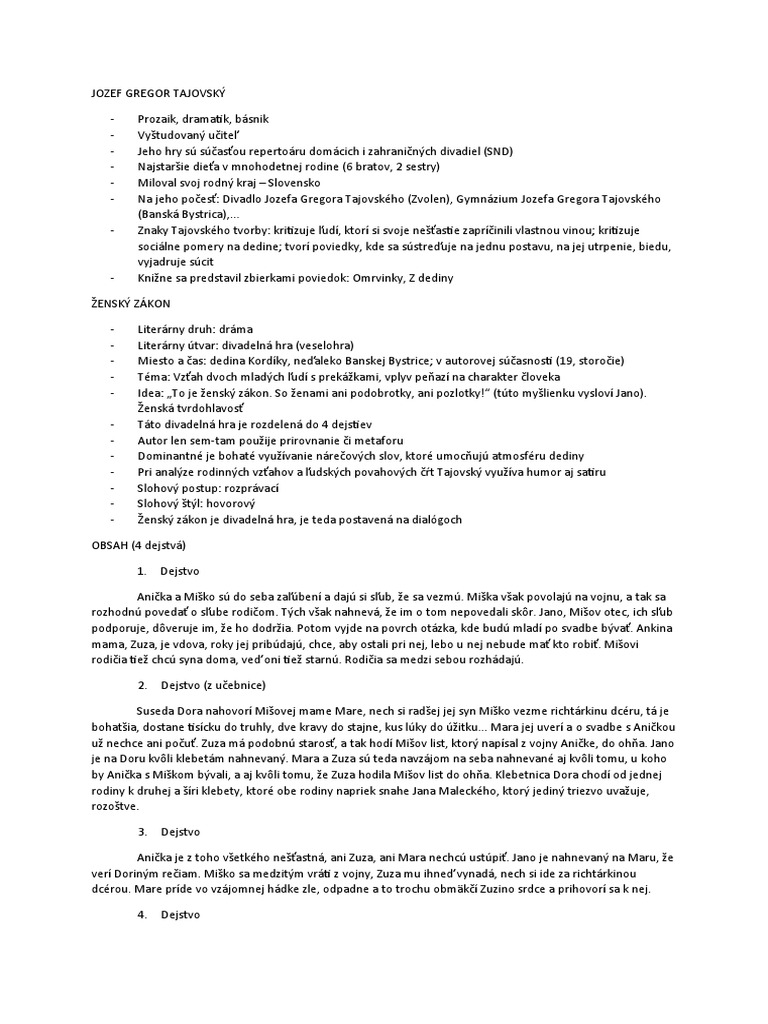 Jozef Gregor Tajovský | PDF