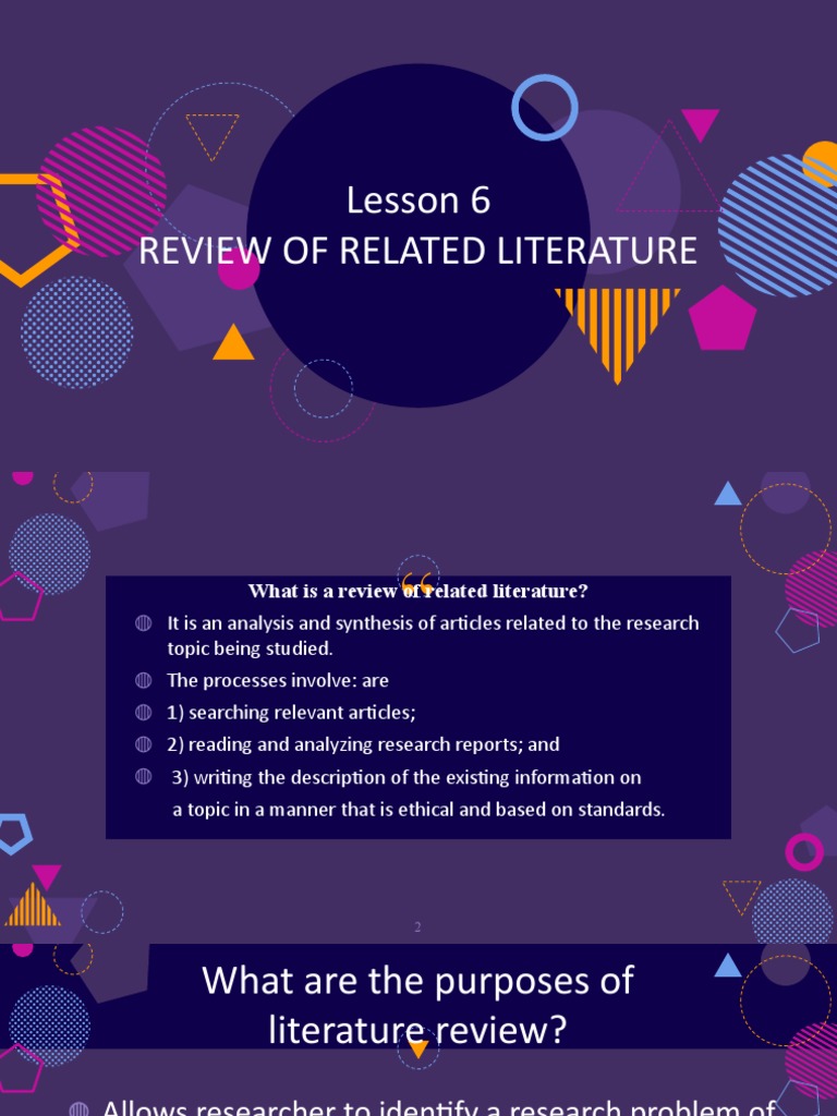 Review of Related Literature | PDF | Thesis | Citation