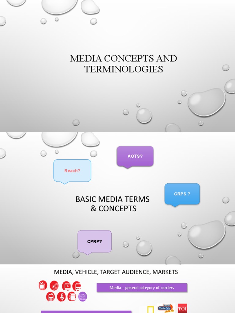 Media Concepts and Terminologies - RE | PDF | Audience Measurement | Target Audience