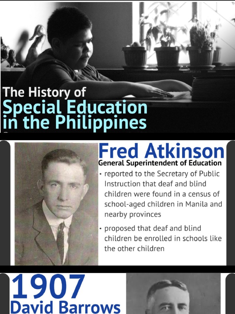HISTORY OF SPED IN THE PHILIPPINES | PDF