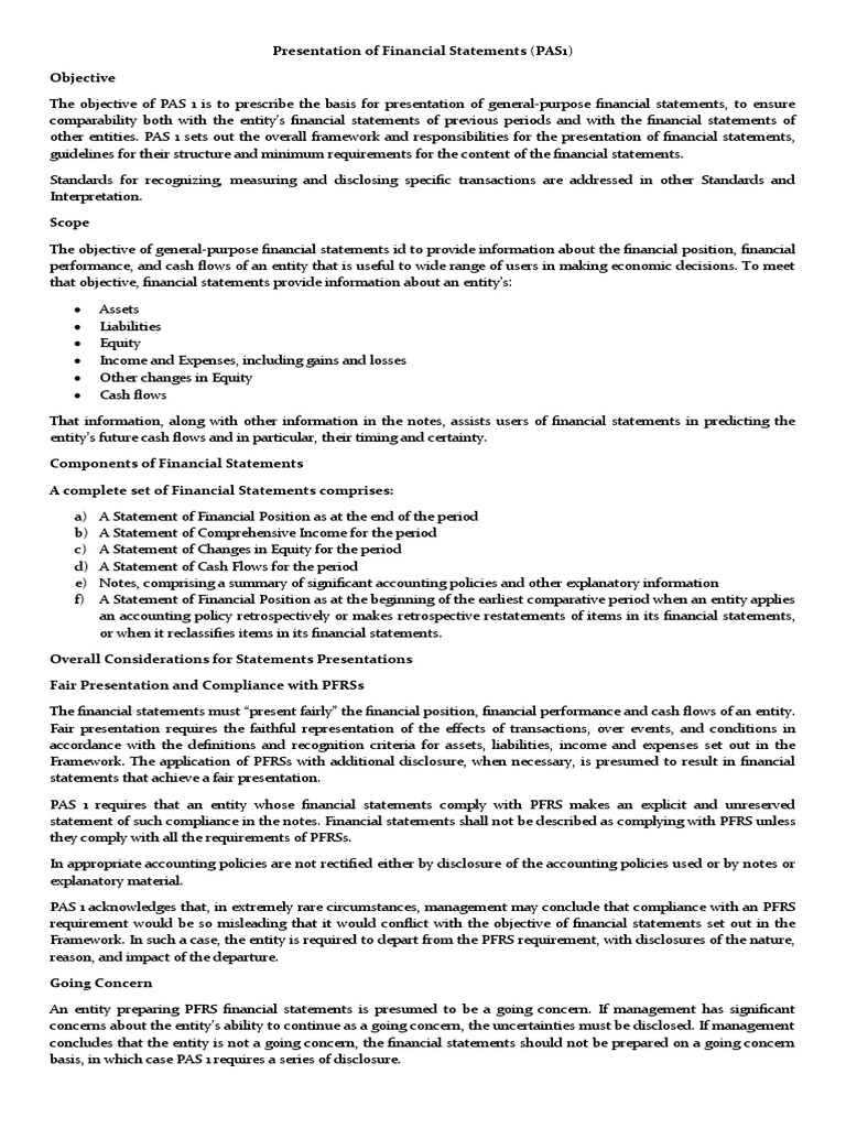 IA3 1st Handout | PDF | Financial Statement | Going Concern