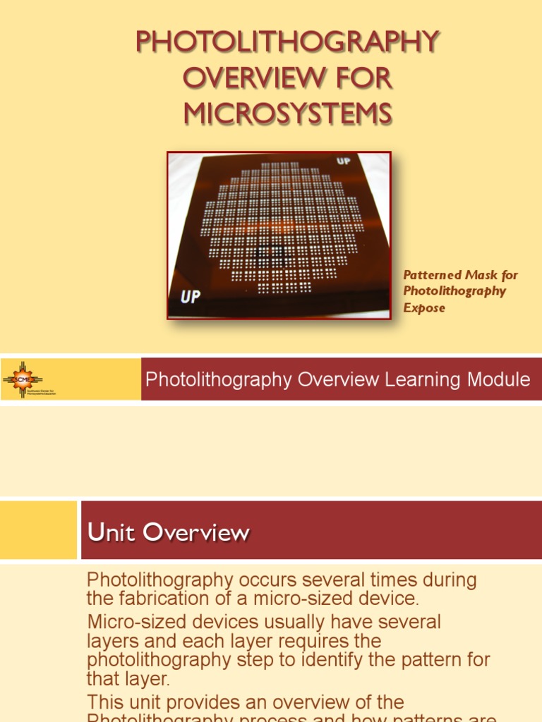 Presentation Photolithography | PDF | Photolithography | Microelectromechanical Systems