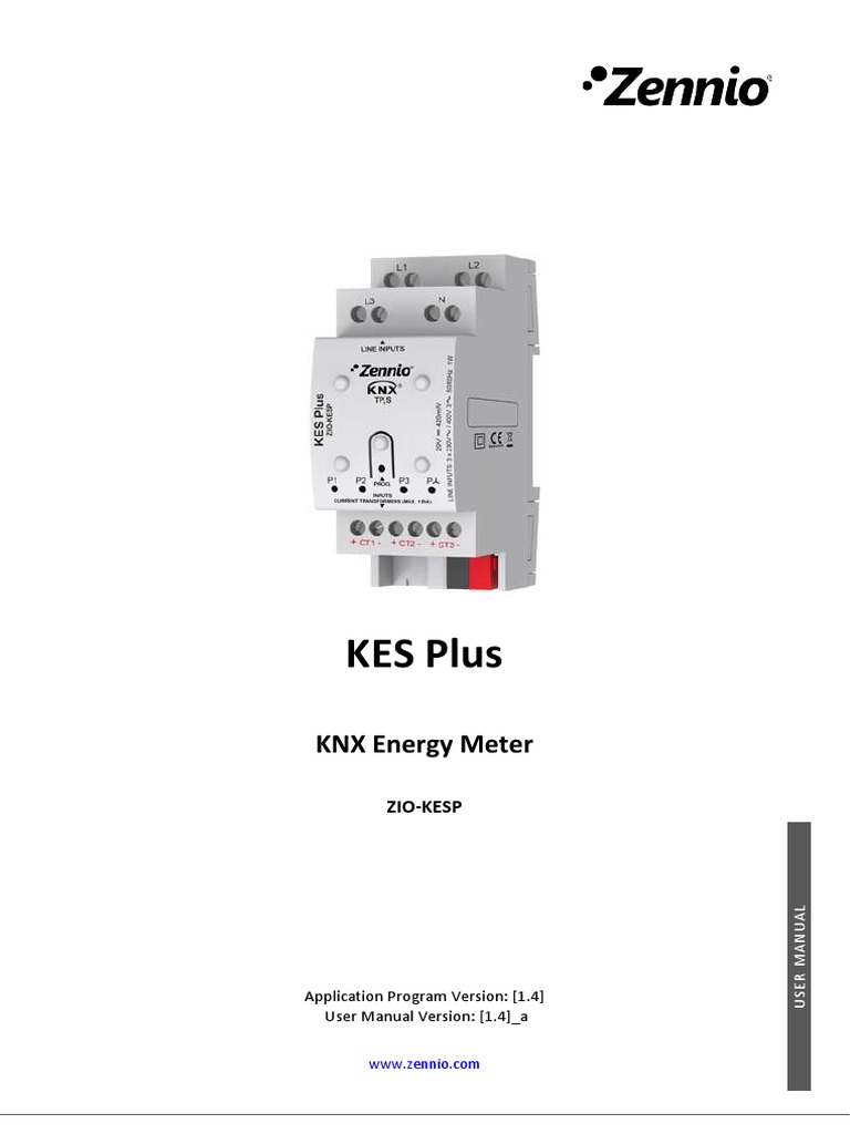 KES Plus User Manual for KNX Systems | PDF | Ac Power | Transformer