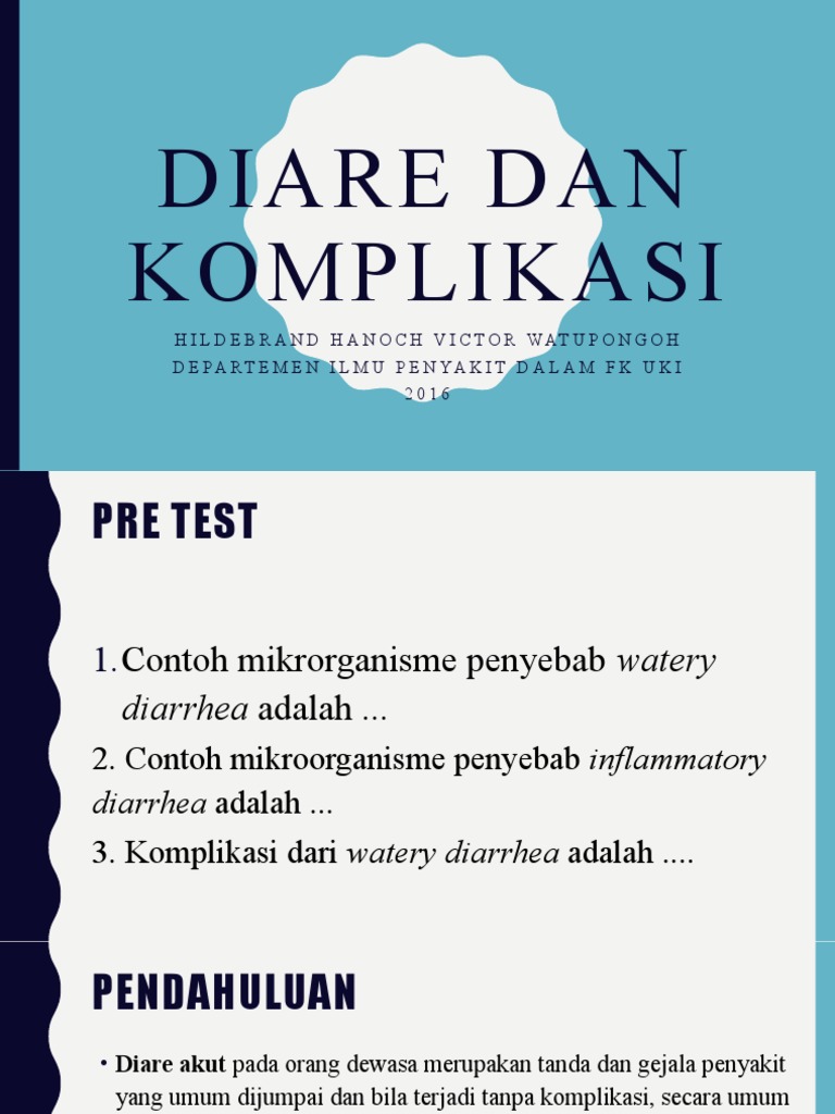 Diare Dan Komplikasi | PDF