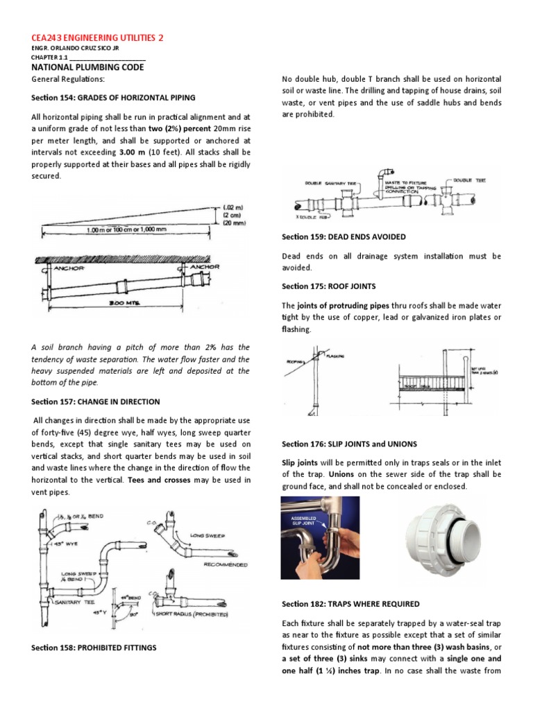 CHAPTER-1.1-PLUMBING-CODE-CONTINUATION | PDF | Plumbing | Manufactured ...