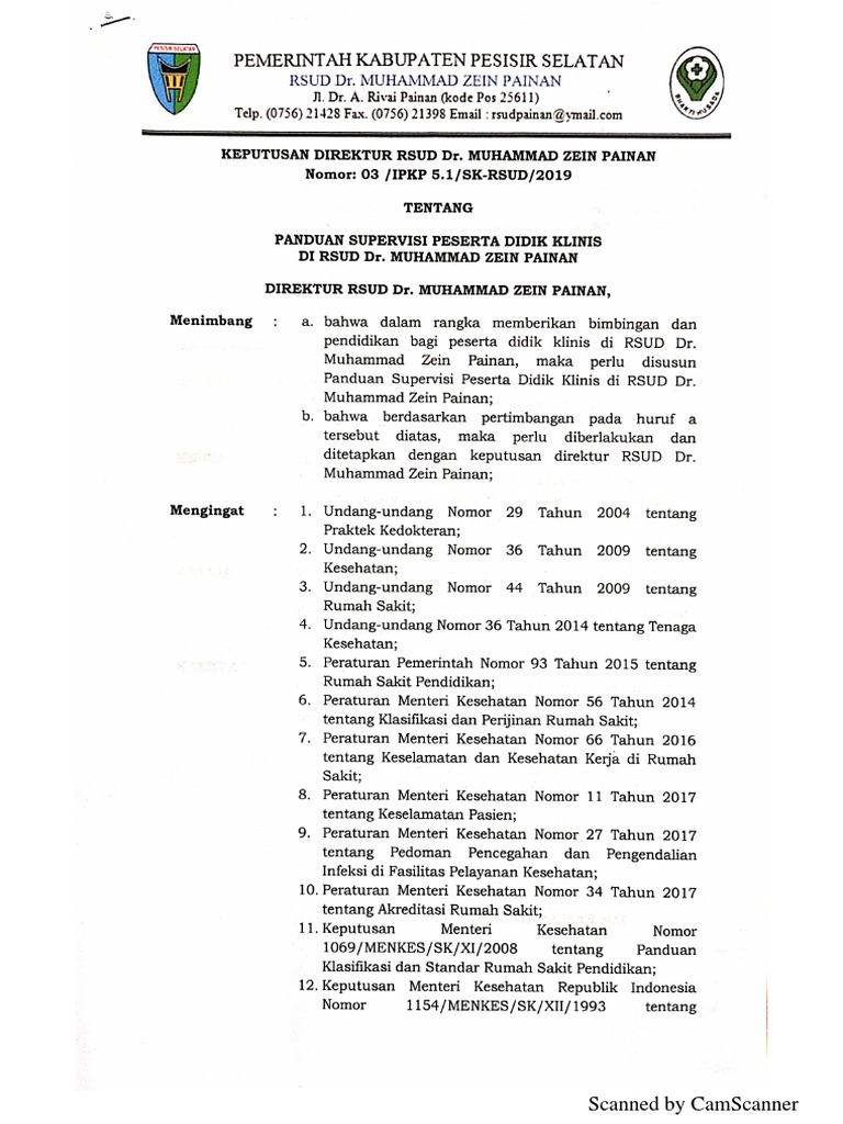 Panduan Supervisi Peserta Didik Klinis Zain Bagus | PDF