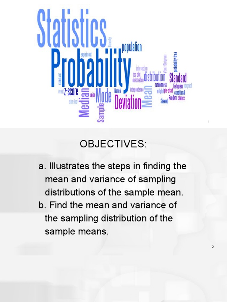 Meanandvariance Sampling Pdf Variance Mean